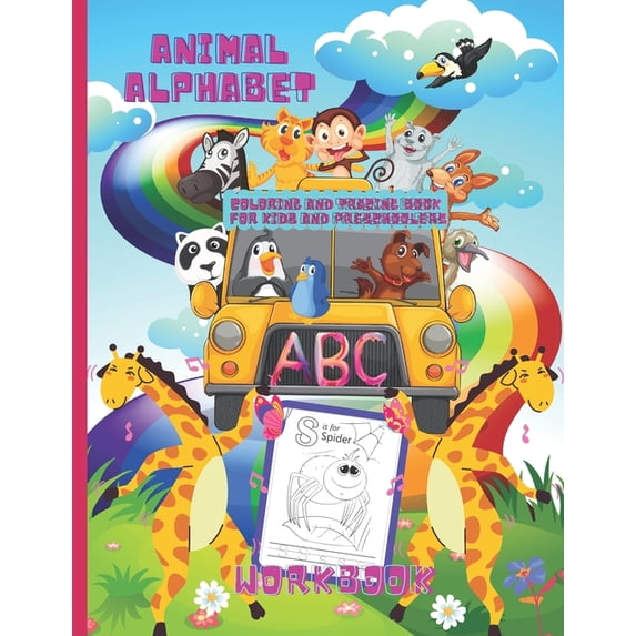 Animal Alphabet Coloring And Tracing Book For Kids And Preschoolers ...