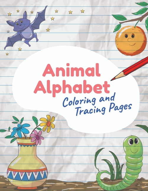 Animal Alphabet Coloring and Tracing: 2020 high-quality black&white ...