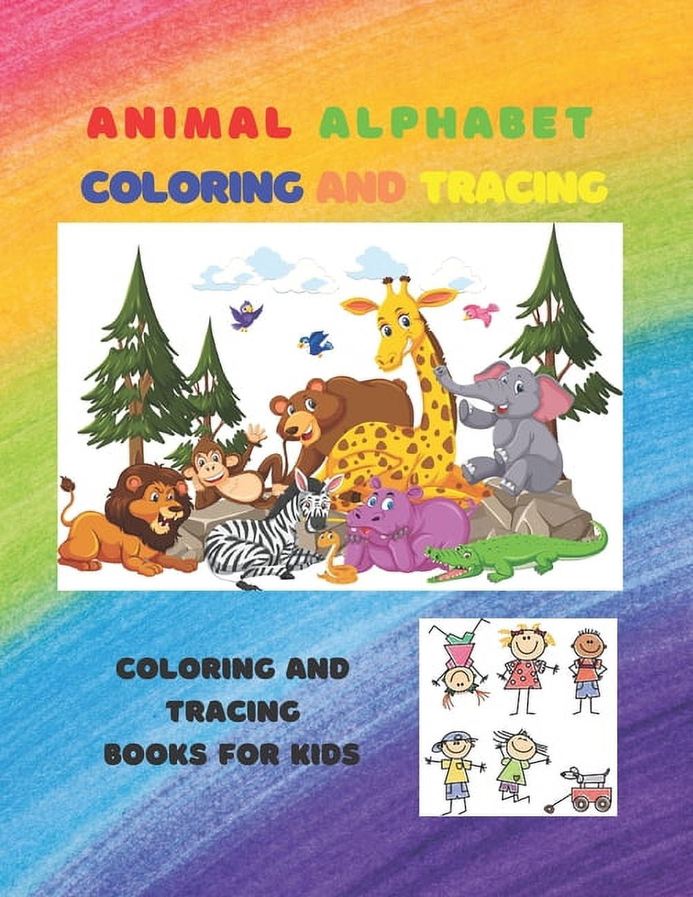 Animal Alphabet Coloring and Tracing coloring and tracing books for kid ...