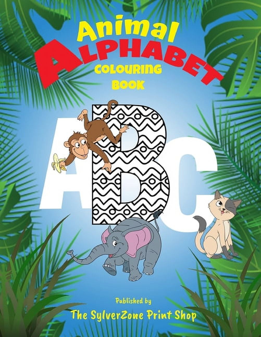 Animal Alphabet Colouring Book: Children's colouring book - learning ...