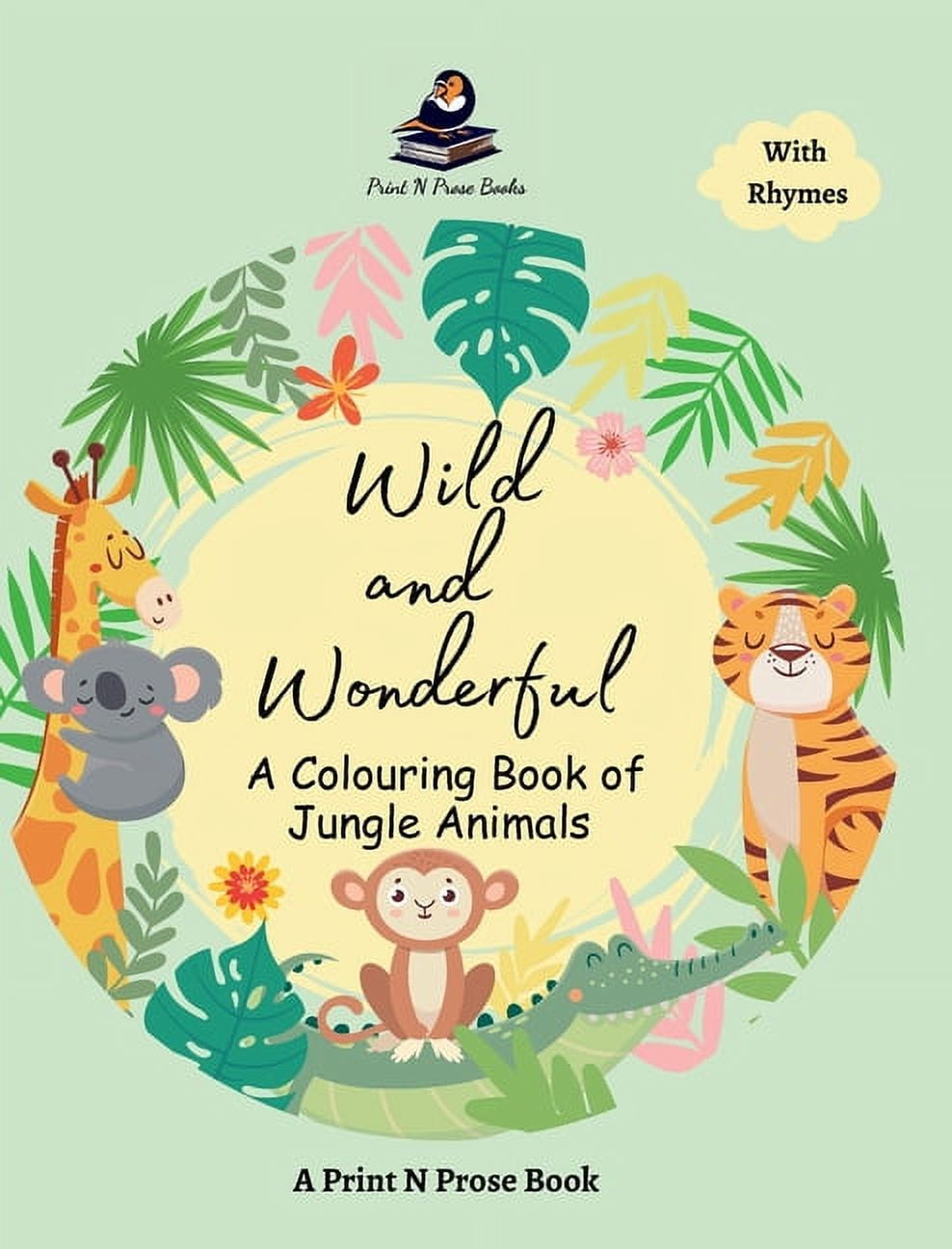 Animal Art Book for Kids Wild and Wonderful - A Colouring Book of ...
