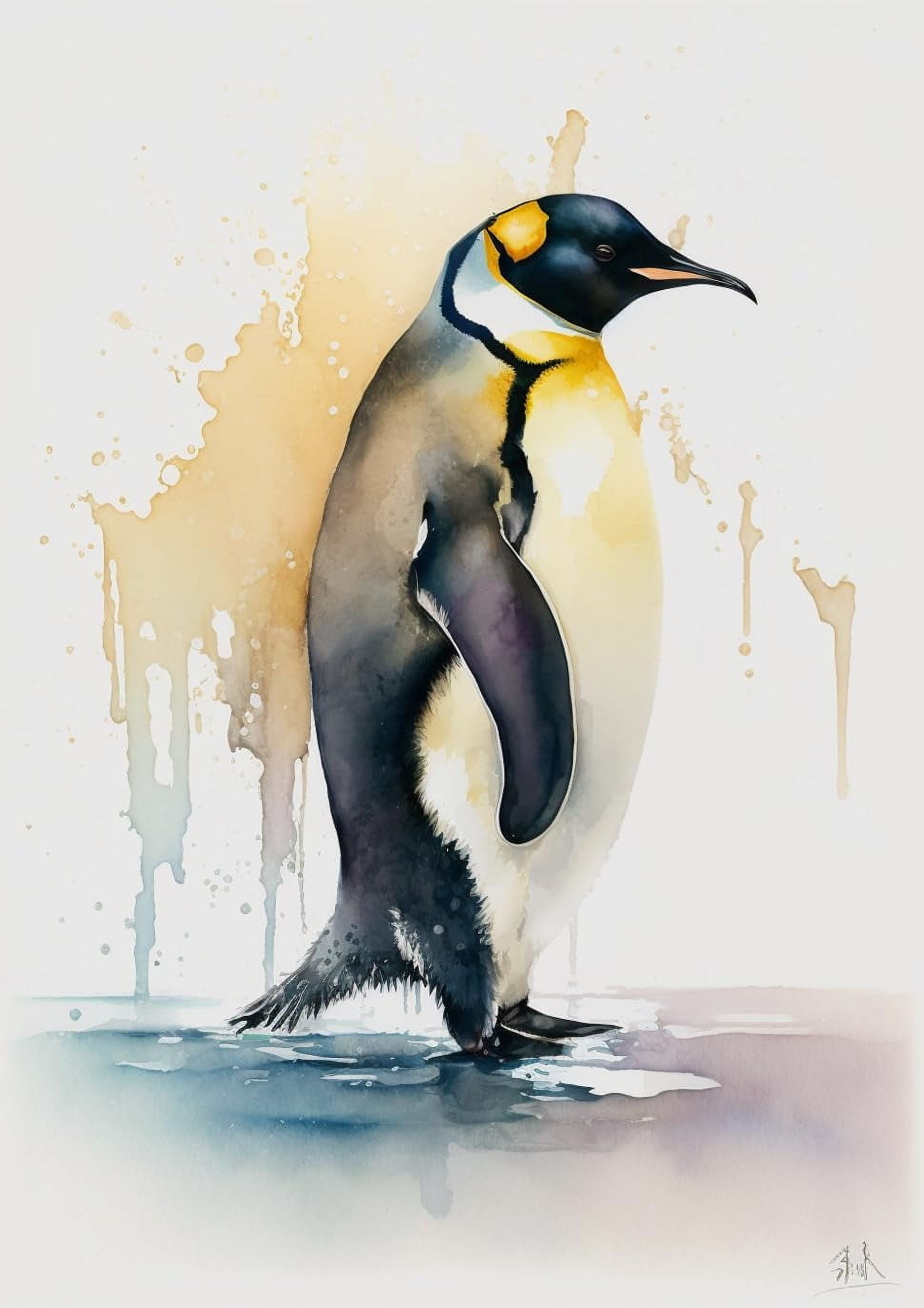 Animal Art Jigsaw Puzzle 35 Pieces,Emperor Penguin Puzzles for Adults ...