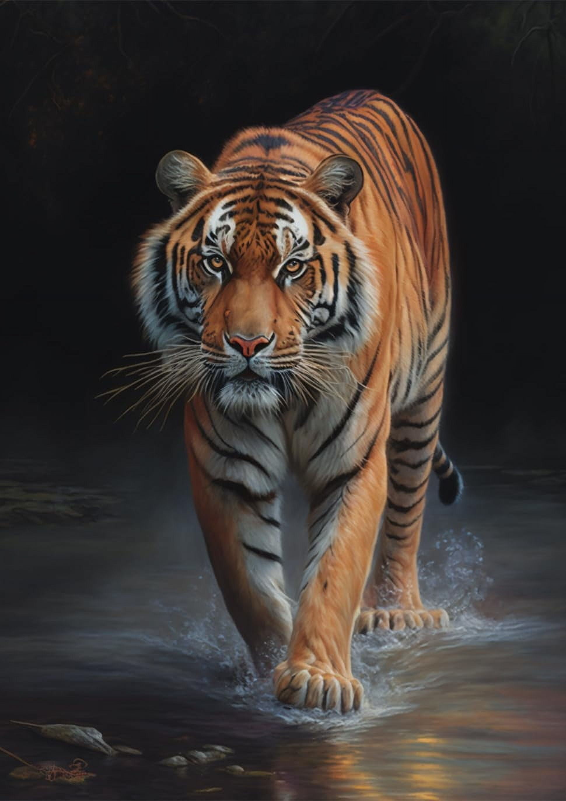 Animal Art Jigsaw Puzzle 500 Pieces,Bengal Tiger Puzzles for Adults,Unique Difficult and ...