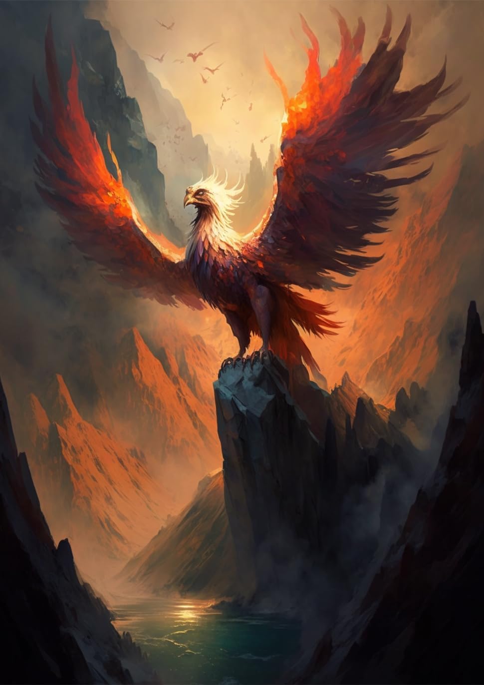 Animal Art Jigsaw Puzzle,Phoenix Puzzles for Adults,Unique Difficult ...