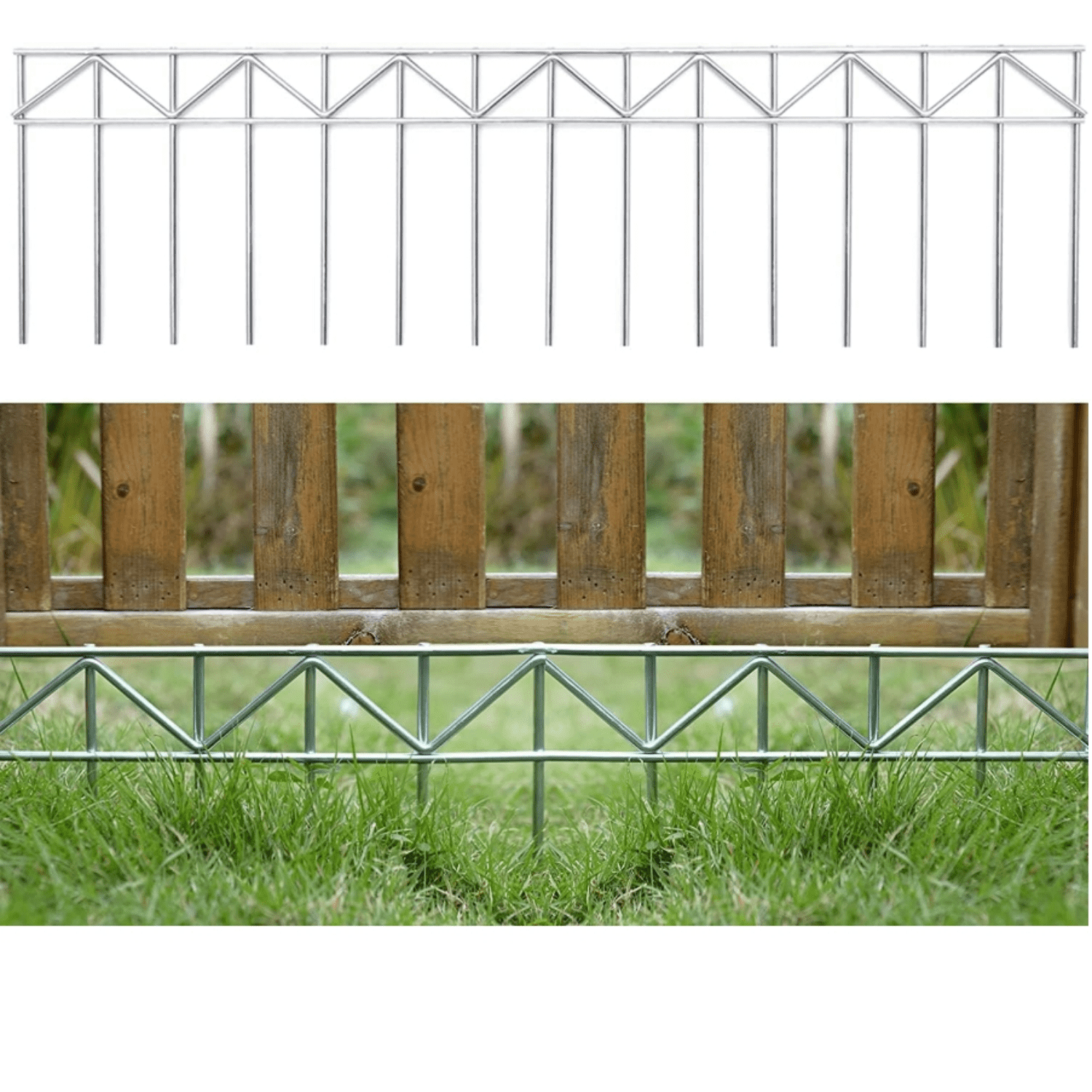 Animal Barrier Fence, No Dig Fence Patented Product, 5.5mm Galvanized ...