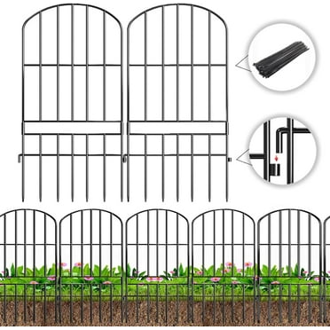 32 Panels Animal Barrier Fence, 32ft(L) X 13inch(H) No Dig Rabbit ...