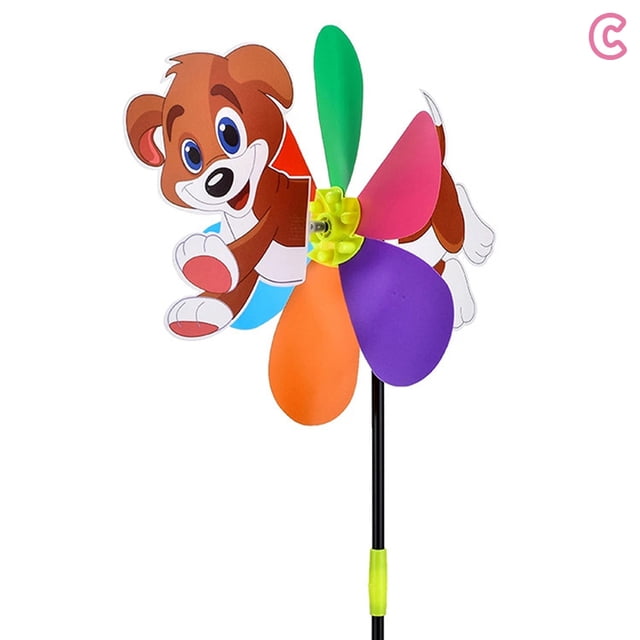 Animal Bee Six Colors Three-dimensional Windmill Cartoon Children Toys ...