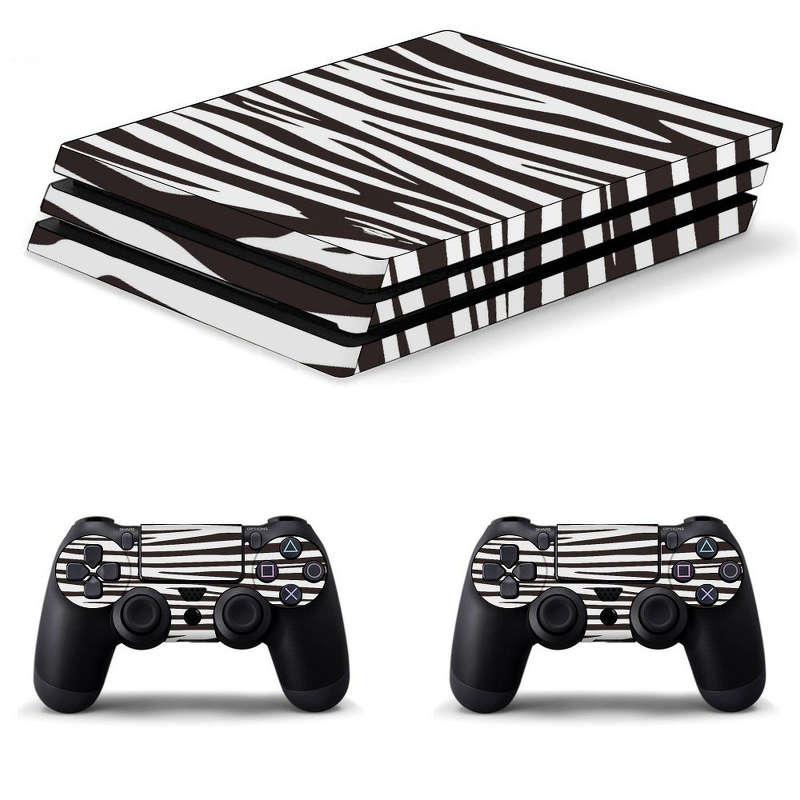 Animal Black And White Zebra Pattern PS4/PS4 Pro/PS4 Slim Skin Sticker ...
