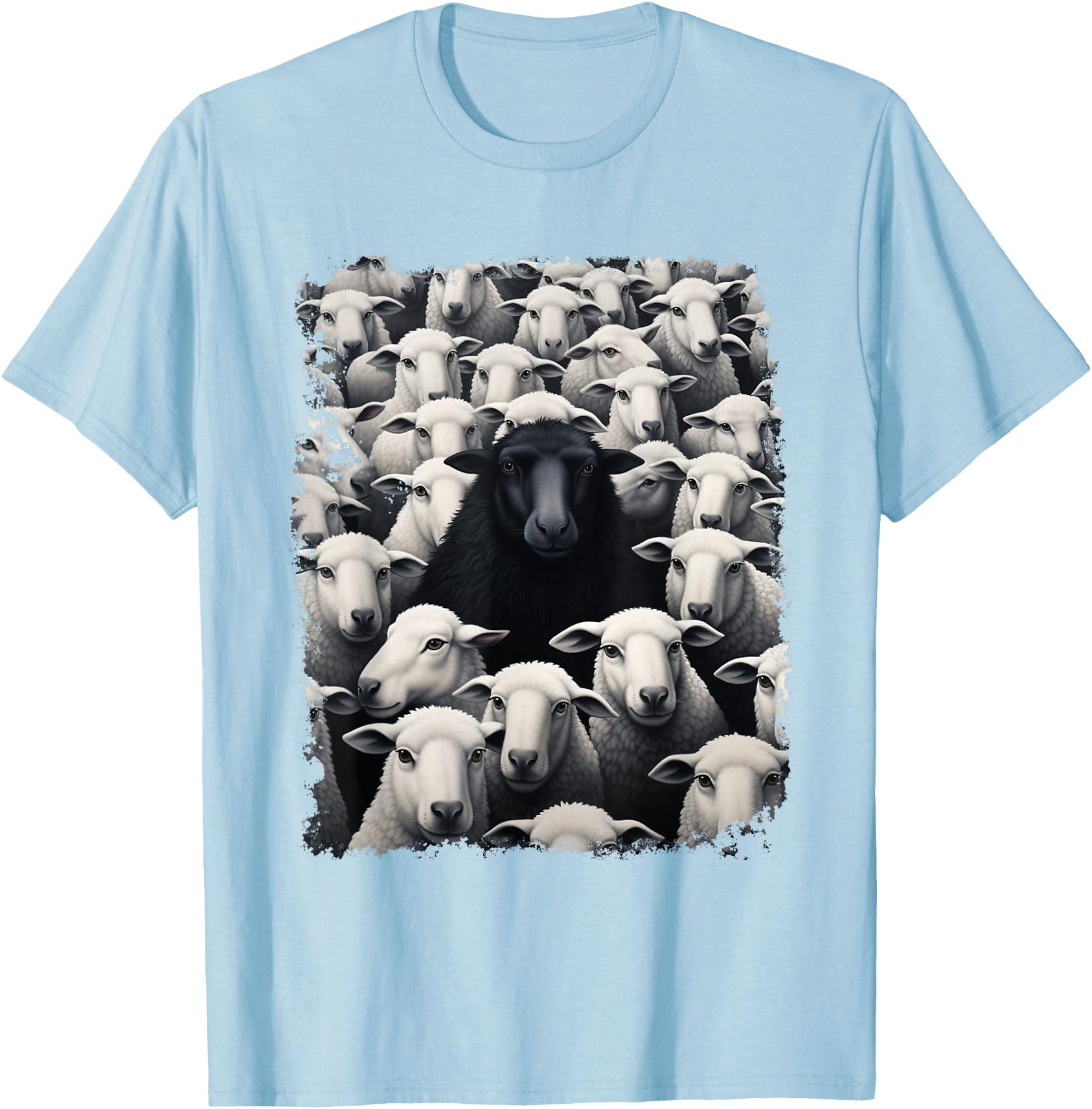 Animal Black Sheep Softstyle Unisex T-Shirt,Light Blue Color,Size 4T ...