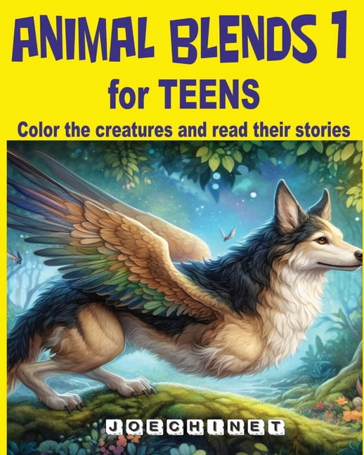 Animal Blends for Teens Color and Read: Animal Blends 1 for Teens ...