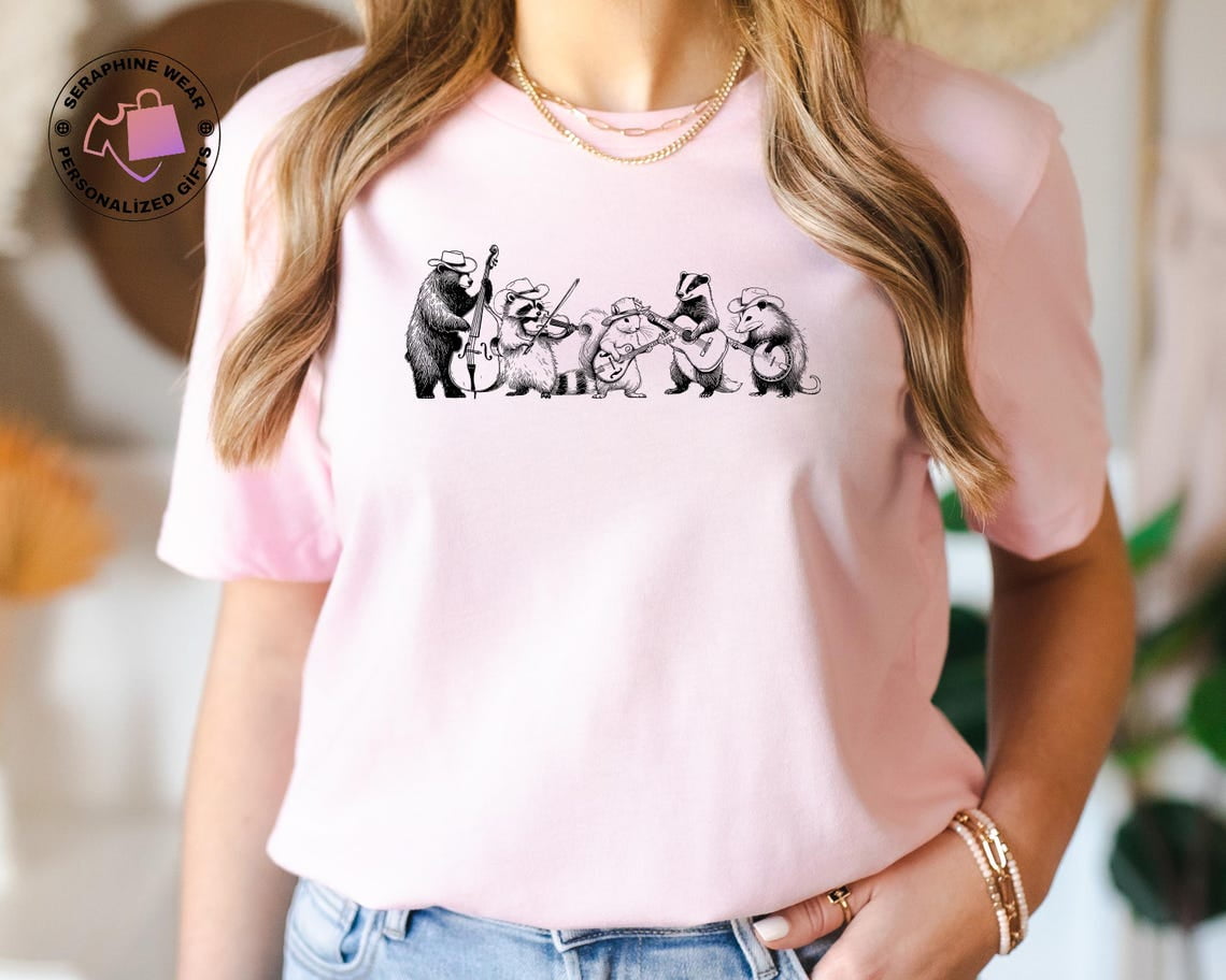 Animal Bluegrass Band Shirt, Bluegrass Country Music Tee, Music Lover ...