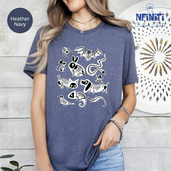 Animal Bones Skeleton Shirt: Vet Tech Biology Gift Tee All Size S-5Xl ...