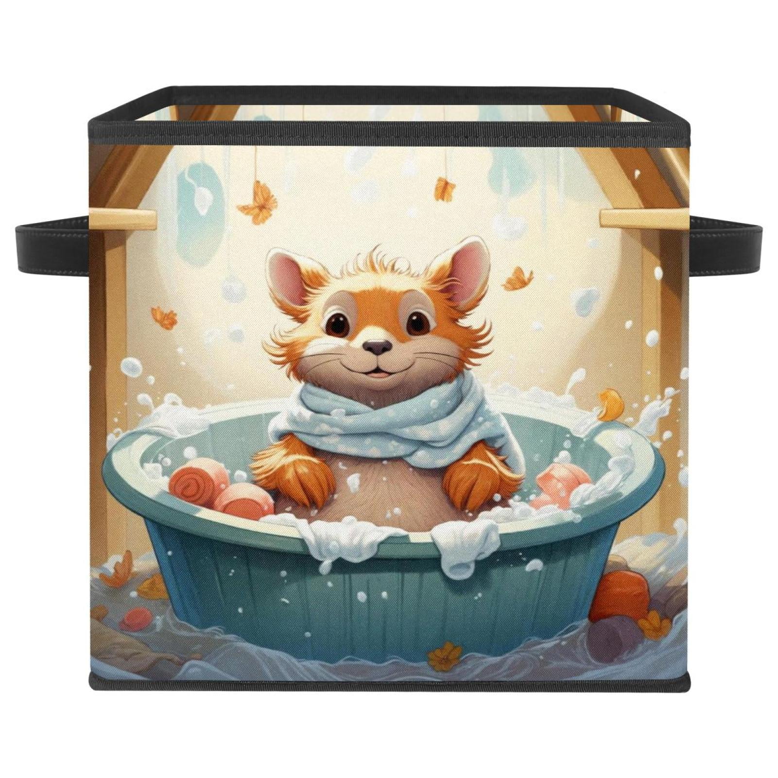 Animal Bubble Bath Storage Bins, Extra Large Closet Storage Cube for ...
