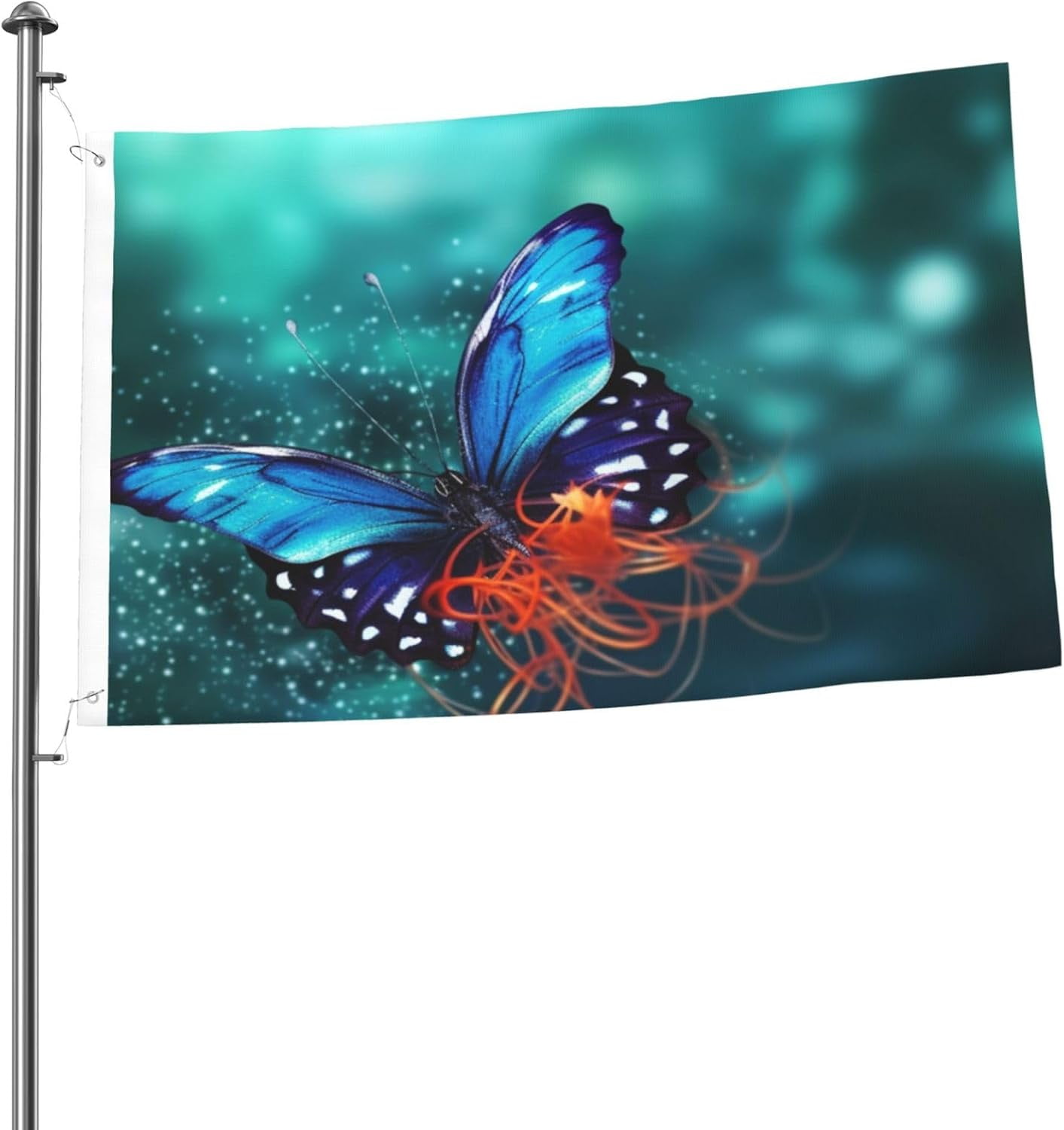 Animal Butterly Garden Flags Holiday Banner with Brass Grommets Large ...