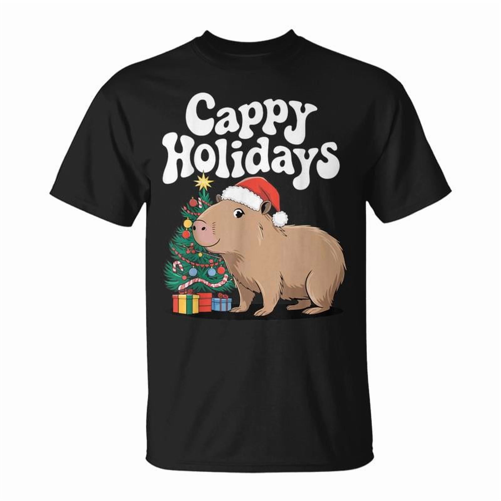 Animal Capybara Rodent Christmas Xmas Cappy Holidays Capybara Christmas ...