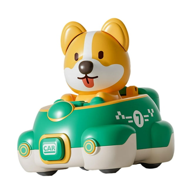 Animal Cars Toy Push and Go Car Toy Cute Infant Play Vehicle Ejection ...