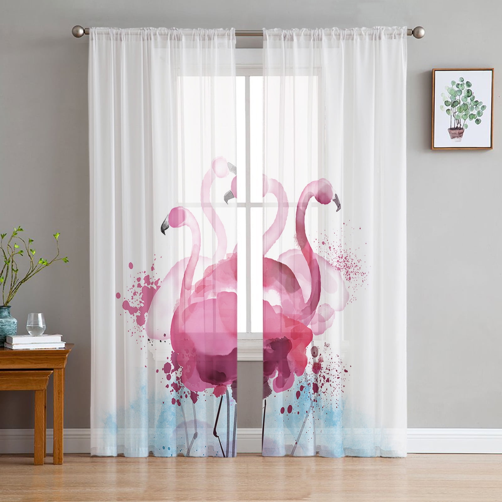 Animal Cartoon Cat Dog Hedgehog Snake Tulle Drapes for Living Room ...