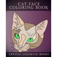 Animal Cat Face Coloring Book: 30 Easy Line Drawing Cat Face Coloring ...