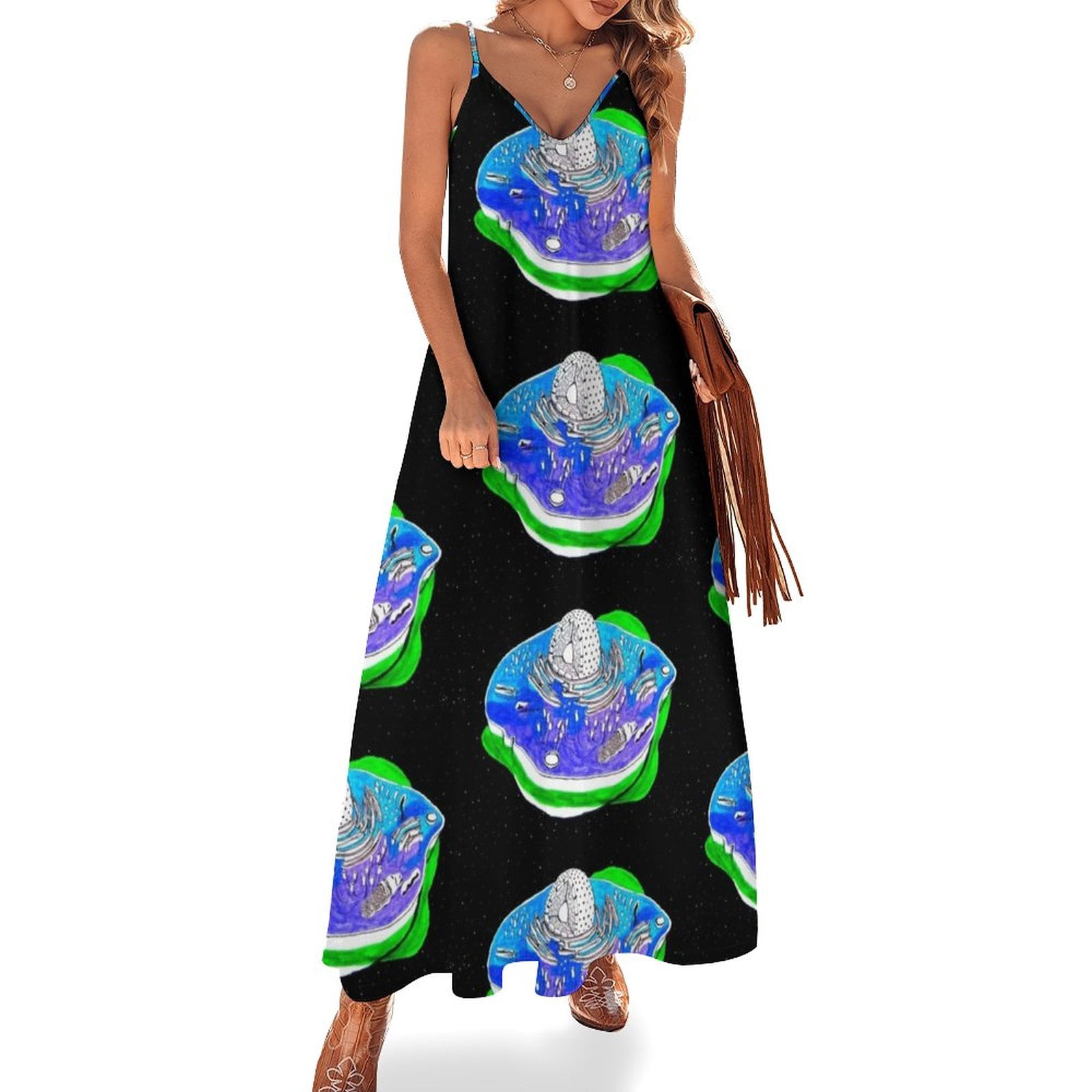 Animal Cell Sleeveless Dress dress for women long dress women summer ...