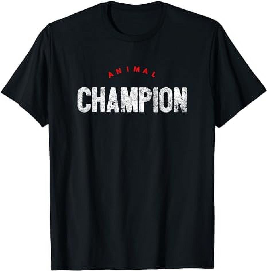 Animal Champion Animal Shelter Rescue Pet Lover Of Animals T-Shirt ...