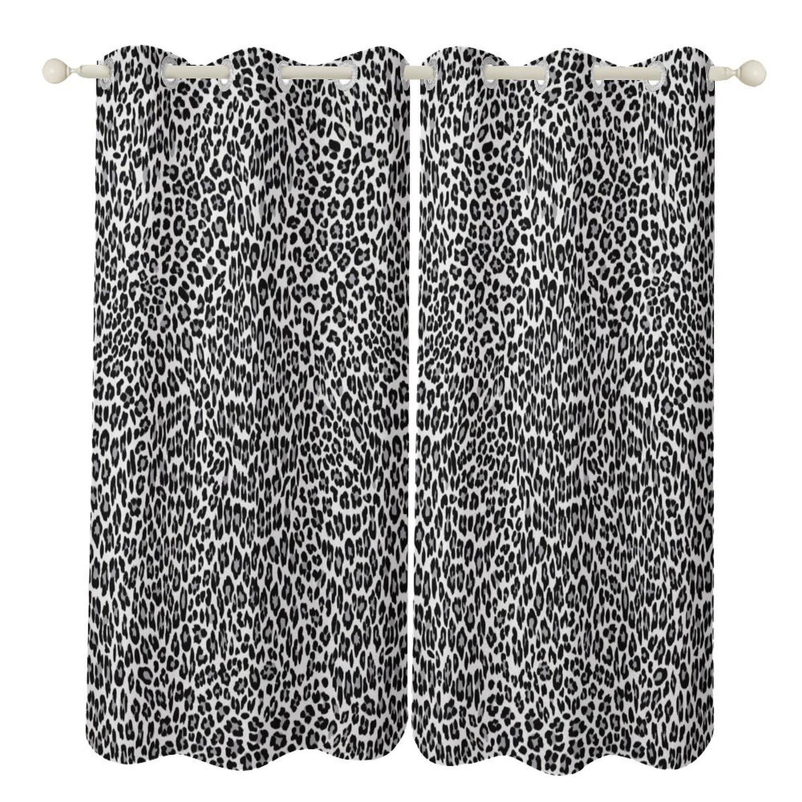 Animal Cheetah Print 2pcs Blackout Curtains For Living Room Bedroom ...