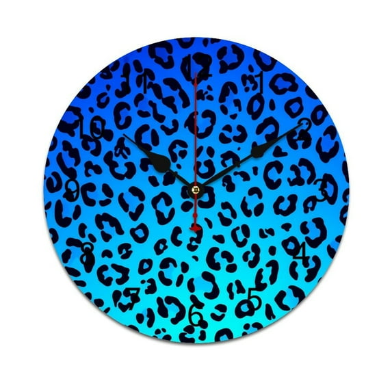 Animal Cheetah Print Bedroom Wall Clock Large Modern Kitchen Dinning ...