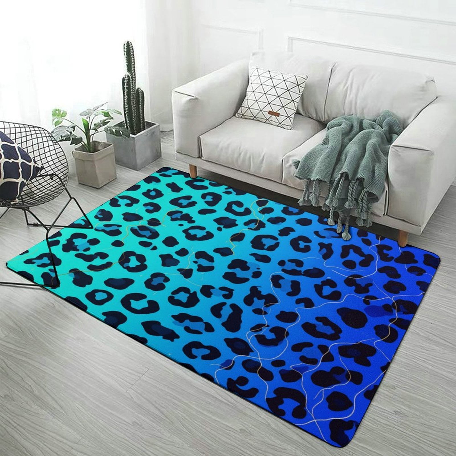 Animal Cheetah Print Carpet for Home Decoration Soft Comfy Rugs for ...