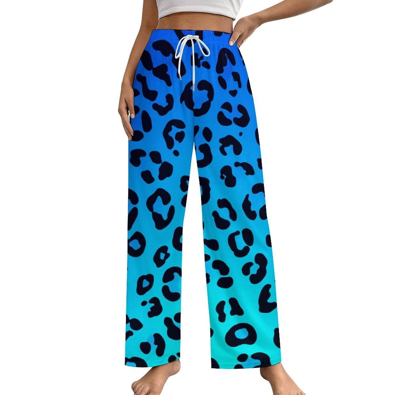 Animal Cheetah Print Pajama Pants Breathable with Pockets Pajamas For ...