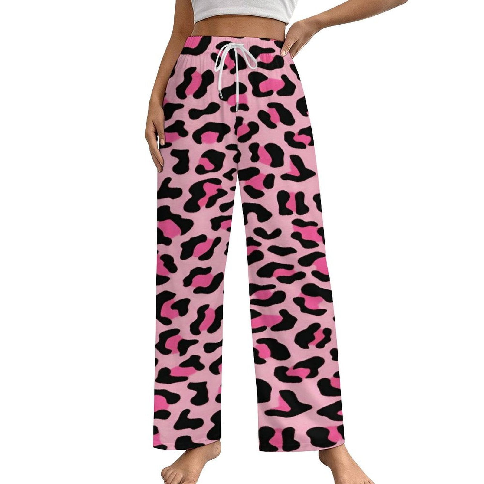 Animal Cheetah Print Pajama Pants Breathable with Pockets Pajamas For ...