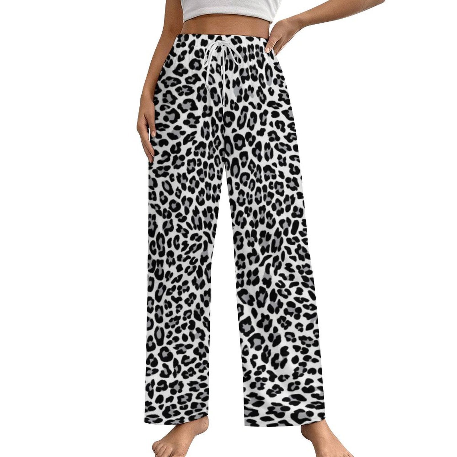 Animal Cheetah Print Pajamas Leisure Trousers Soft Warm Sleepwear ...
