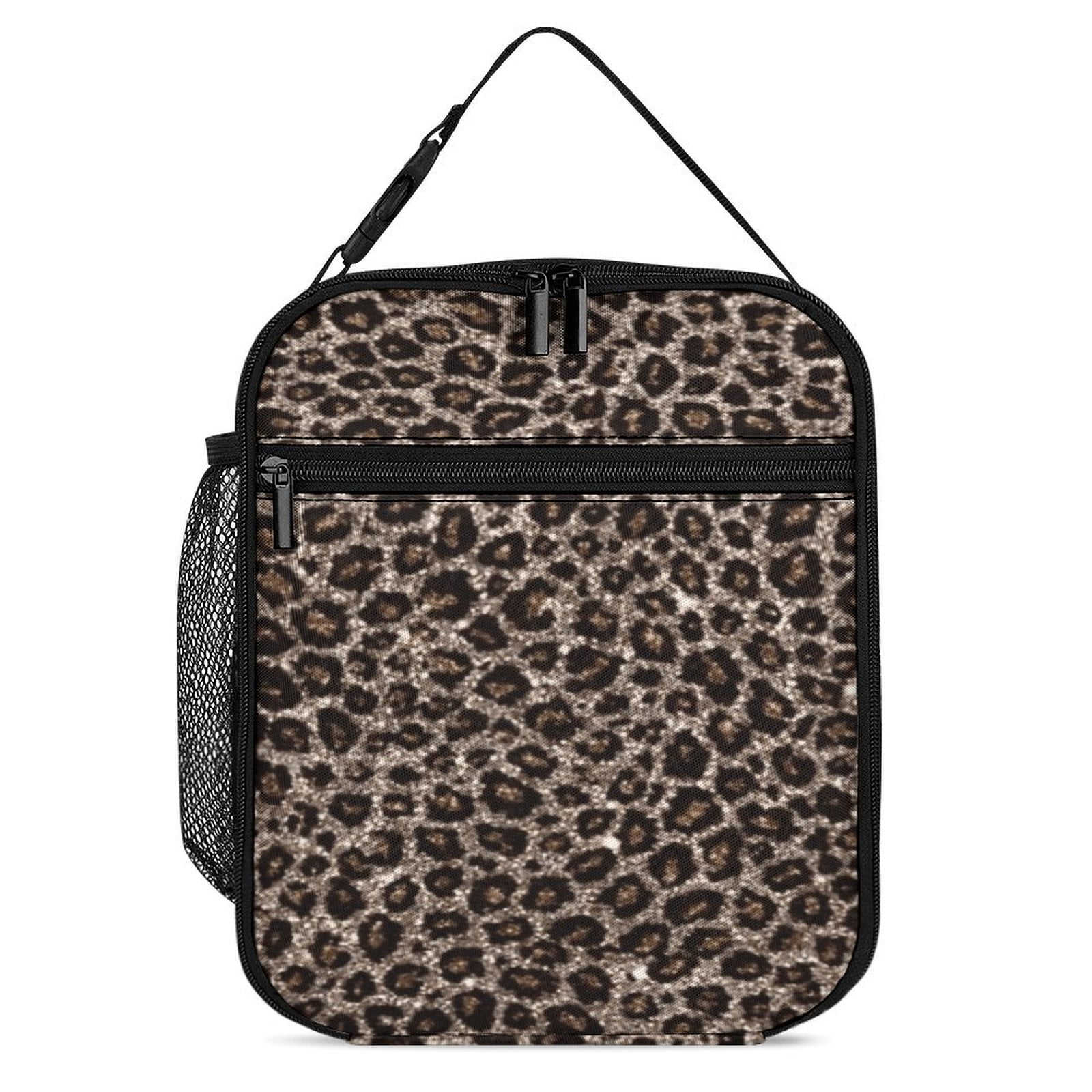 Animal Cheetah Print Portable Lunch Boxes Women Waterproof Thermal ...