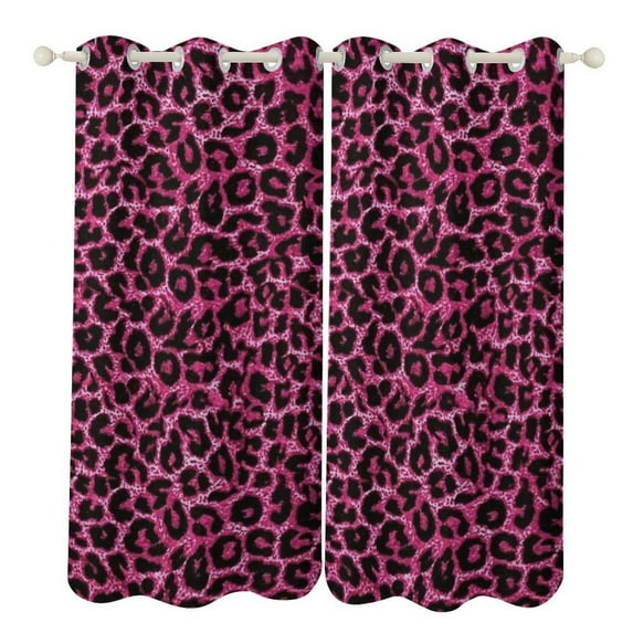 Animal Cheetah Print Window Blackout Curtain 3d Printed Blackout ...