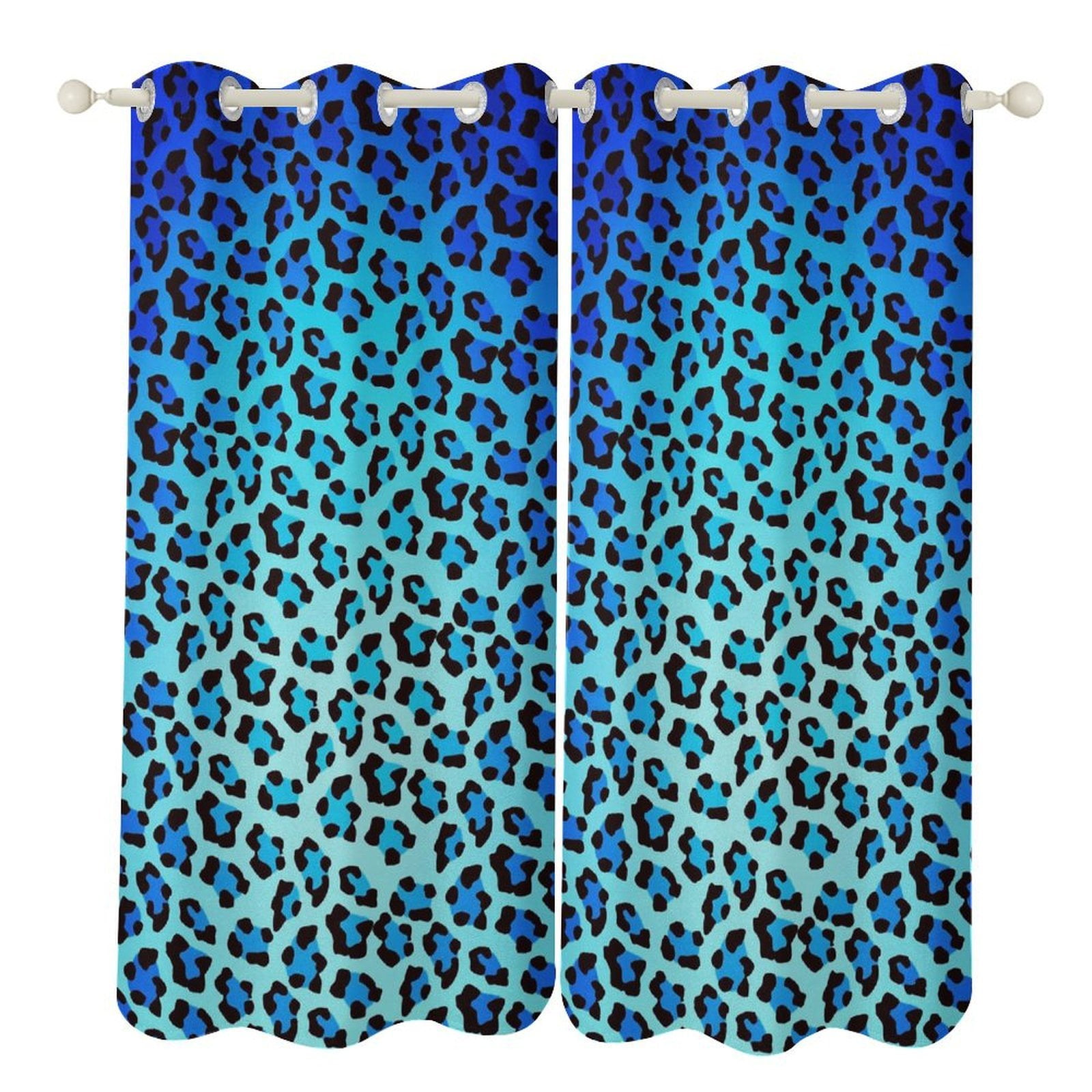 Animal Cheetah Print Window Blackout Curtain 3d Printed Blackout ...