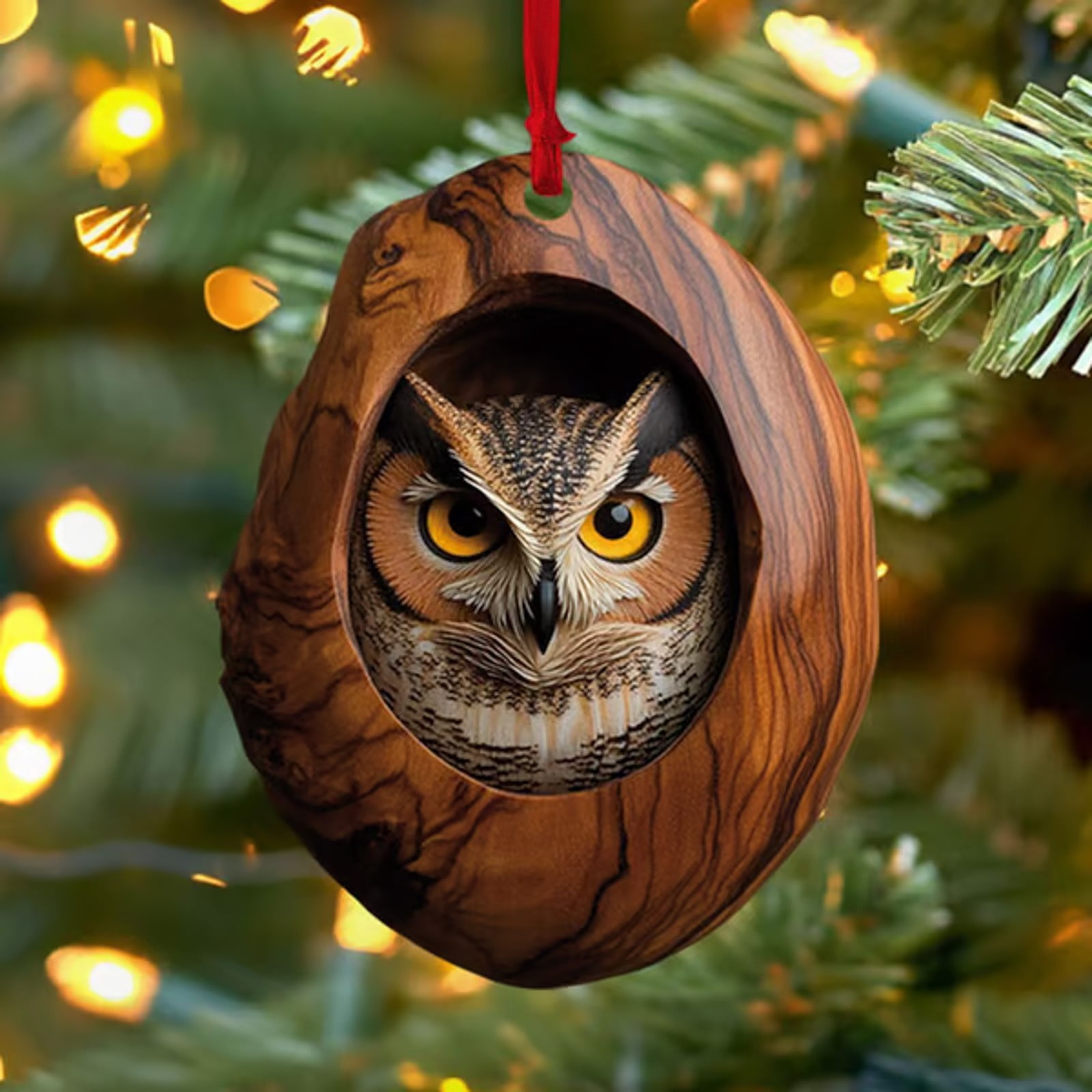 Animal Christmas Ornament, 2D Acrylic Forest Animal Decoration for ...
