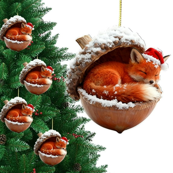 Animal Christmas Ornament, Forest Animal Decoration, Christmas Tree ...