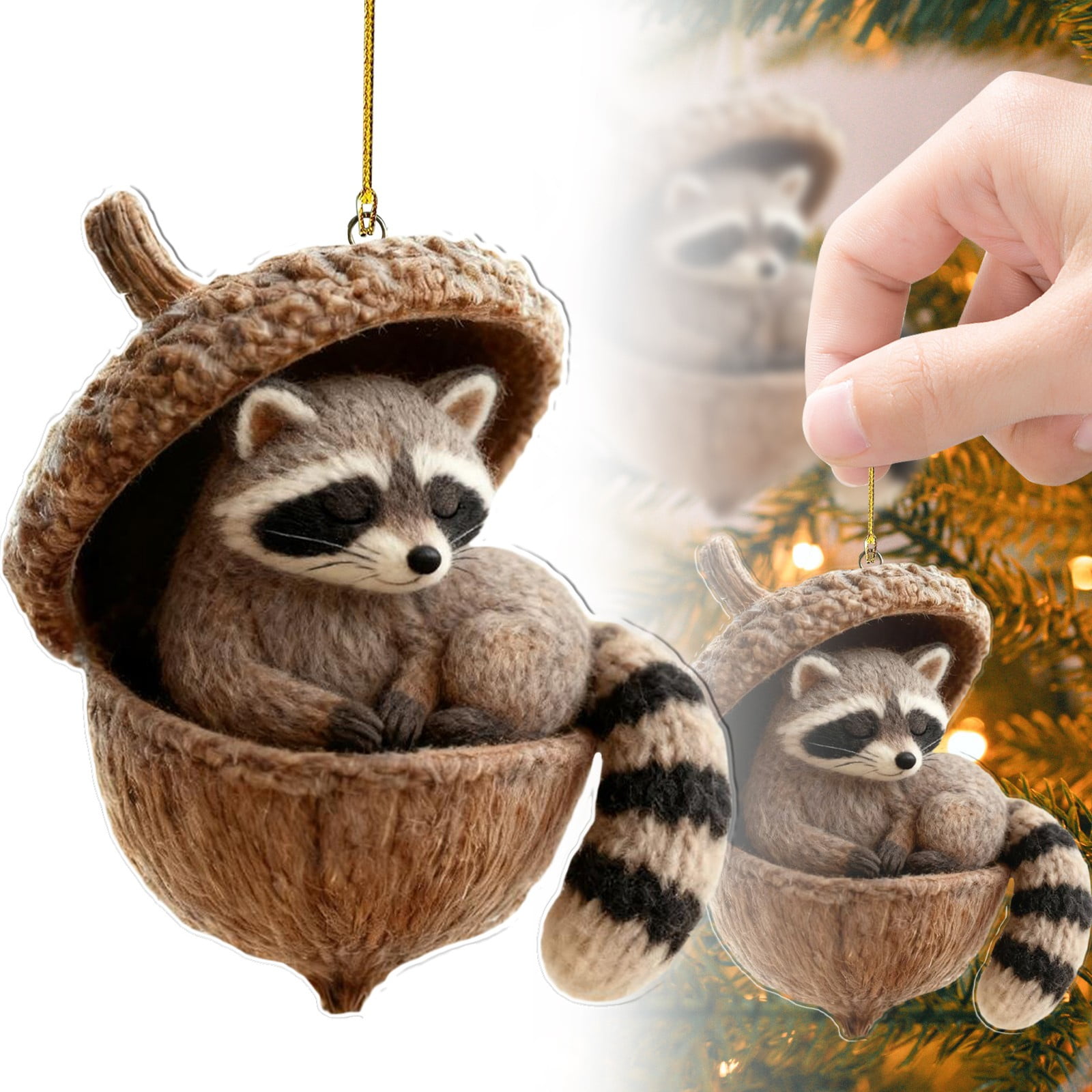 Animal Christmas Ornaments, Rustic Woodland Decorations, Personalized ...