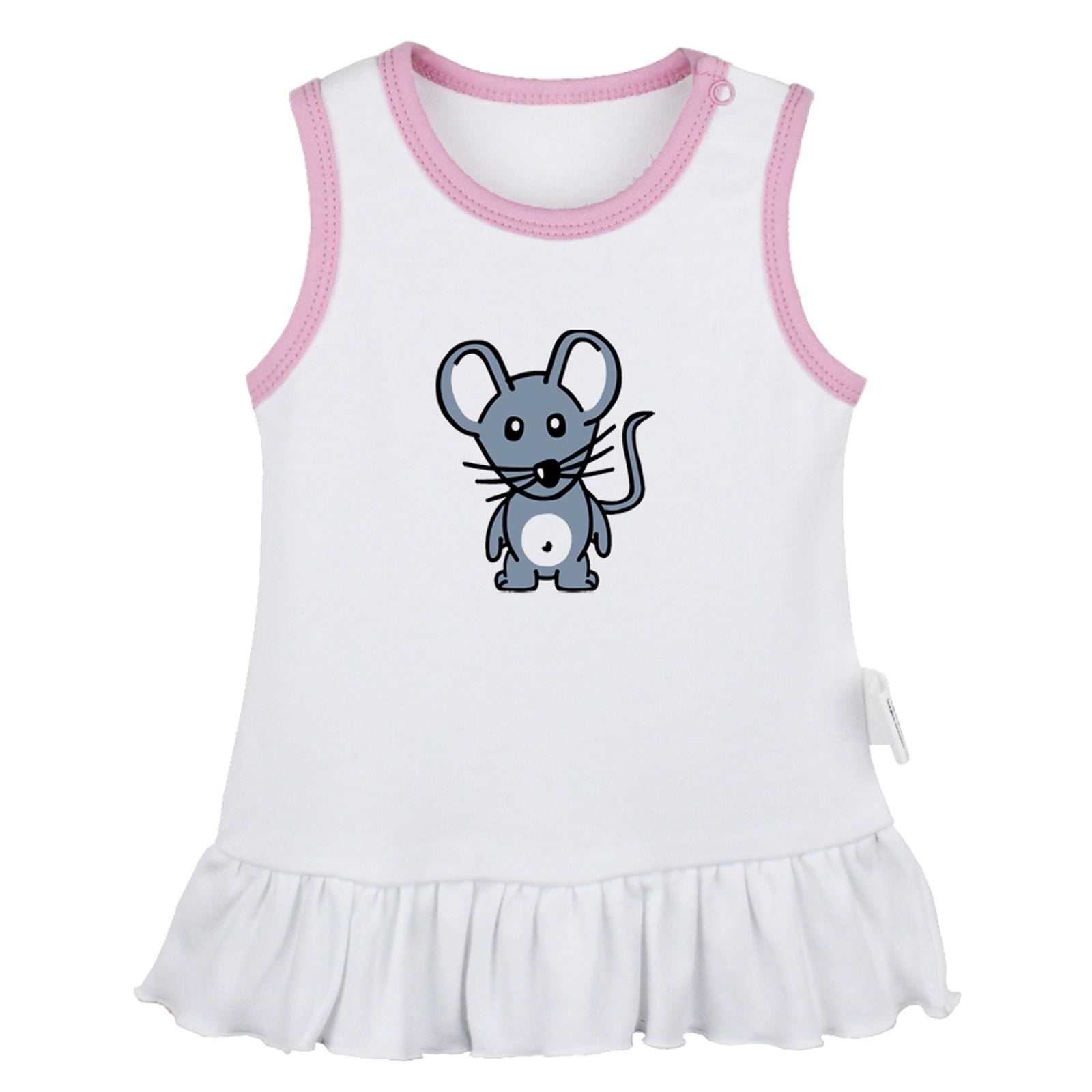 Animal Clever Mouse Pattern Dresses For Baby, Newborn Babies Skirts ...