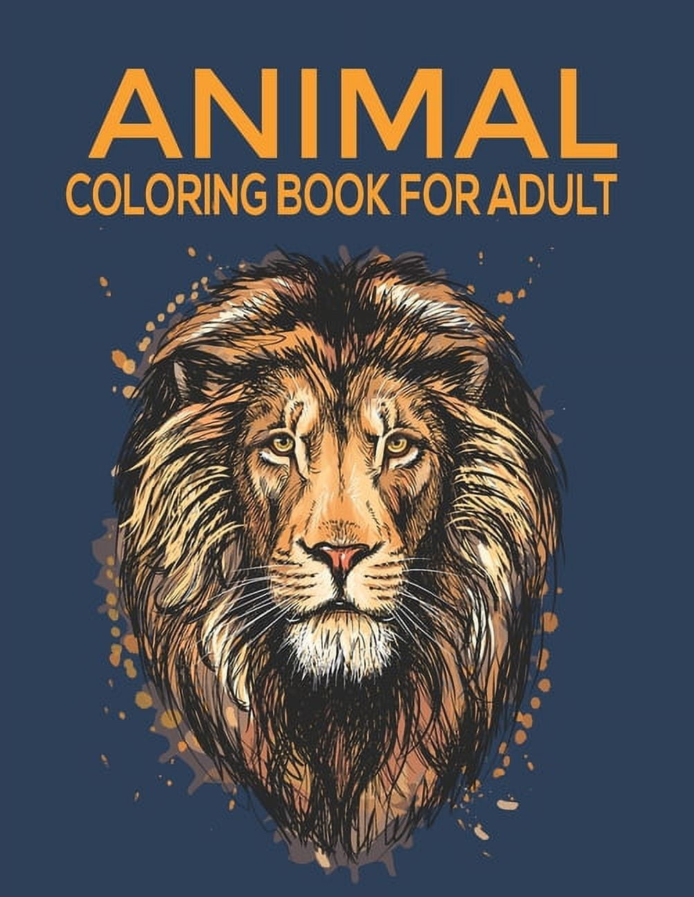 Animal Coloring Book For Adults: An Adults Coloring Book with Animals ...