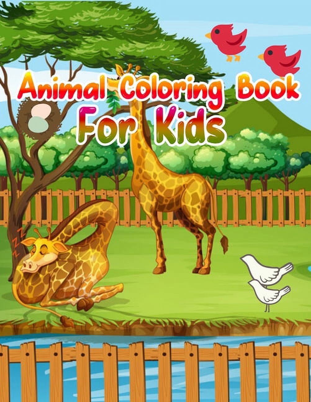 Animal Coloring Book For Kids : Cute Animals: Relaxing Coloring Book ...
