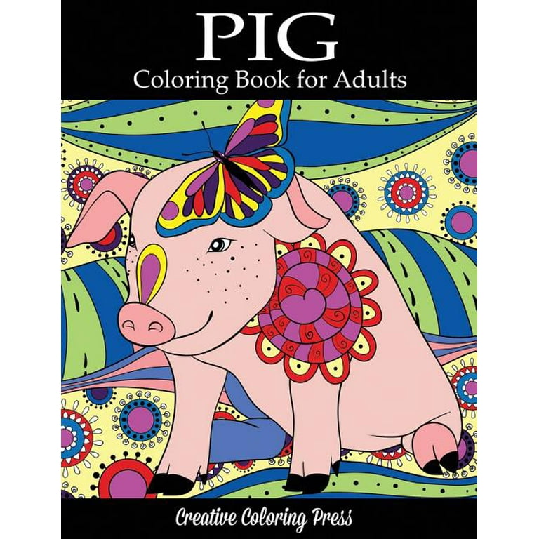 coloring book pigs