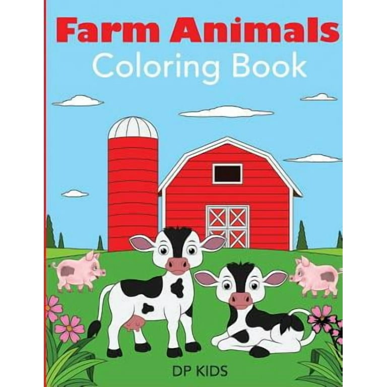 animals coloring book front page
