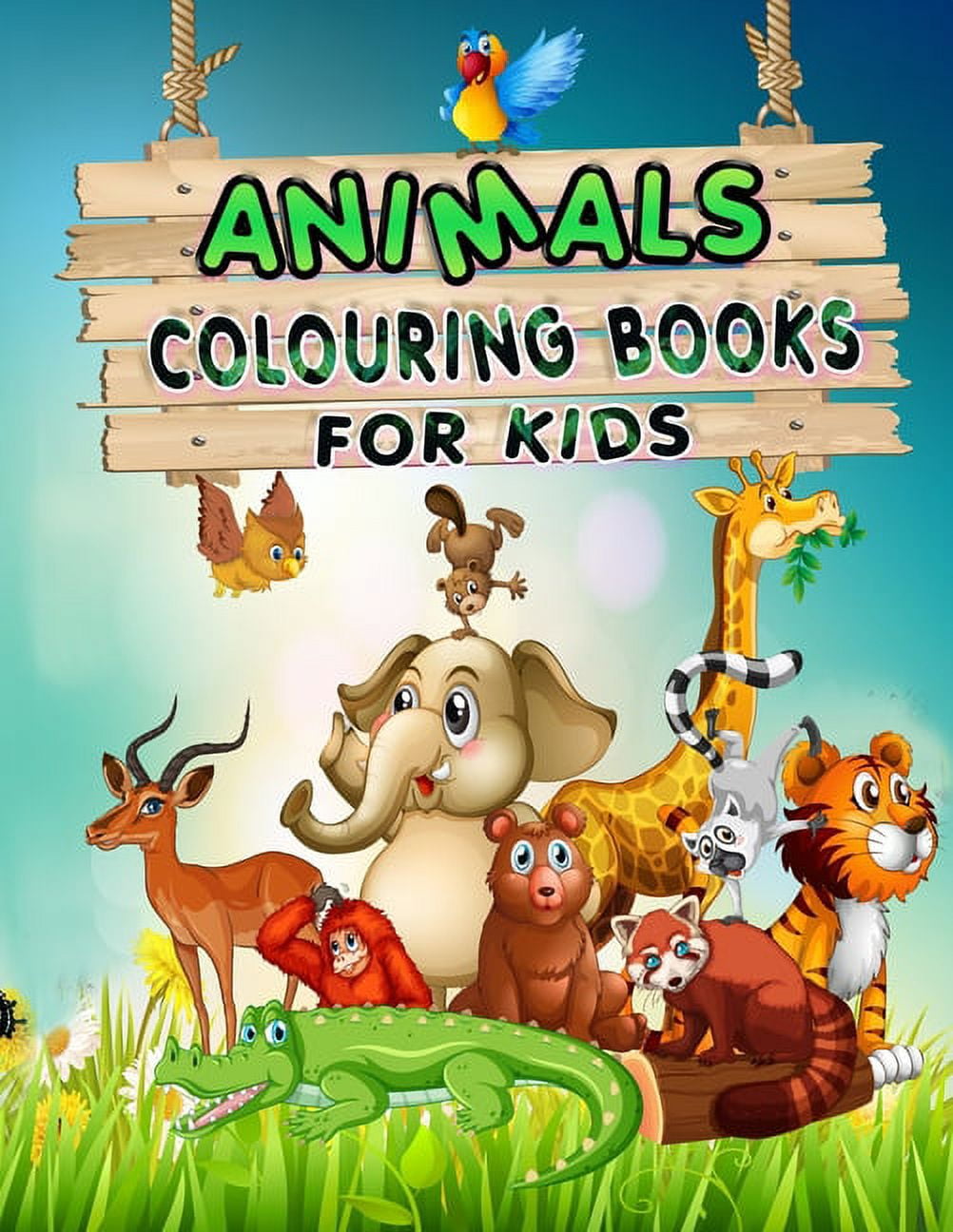 Animal Colouring Book For Kids: Unique Animals Colouring pages for kids ...