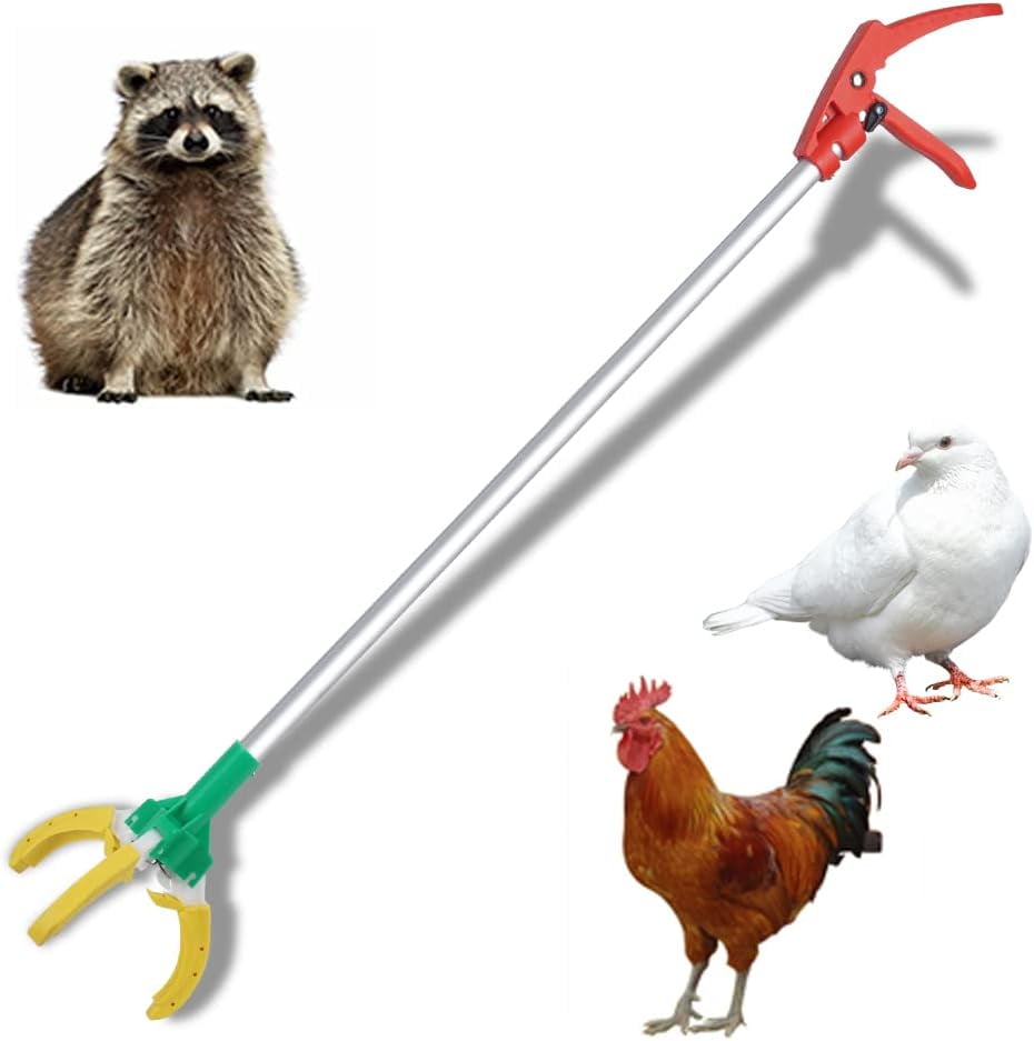 Animal Control Catcher Pole Tool for Small Dog Cat Racoon Possum Skunk ...