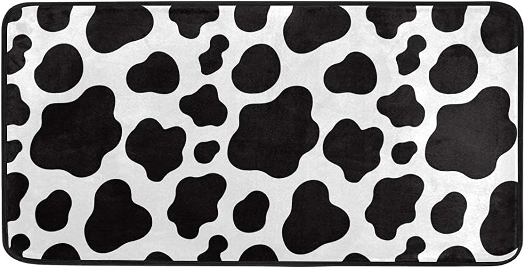 Animal Cow Print Kitchen Rug Mat Non Slip Anti Fatigue Standing Mat ...