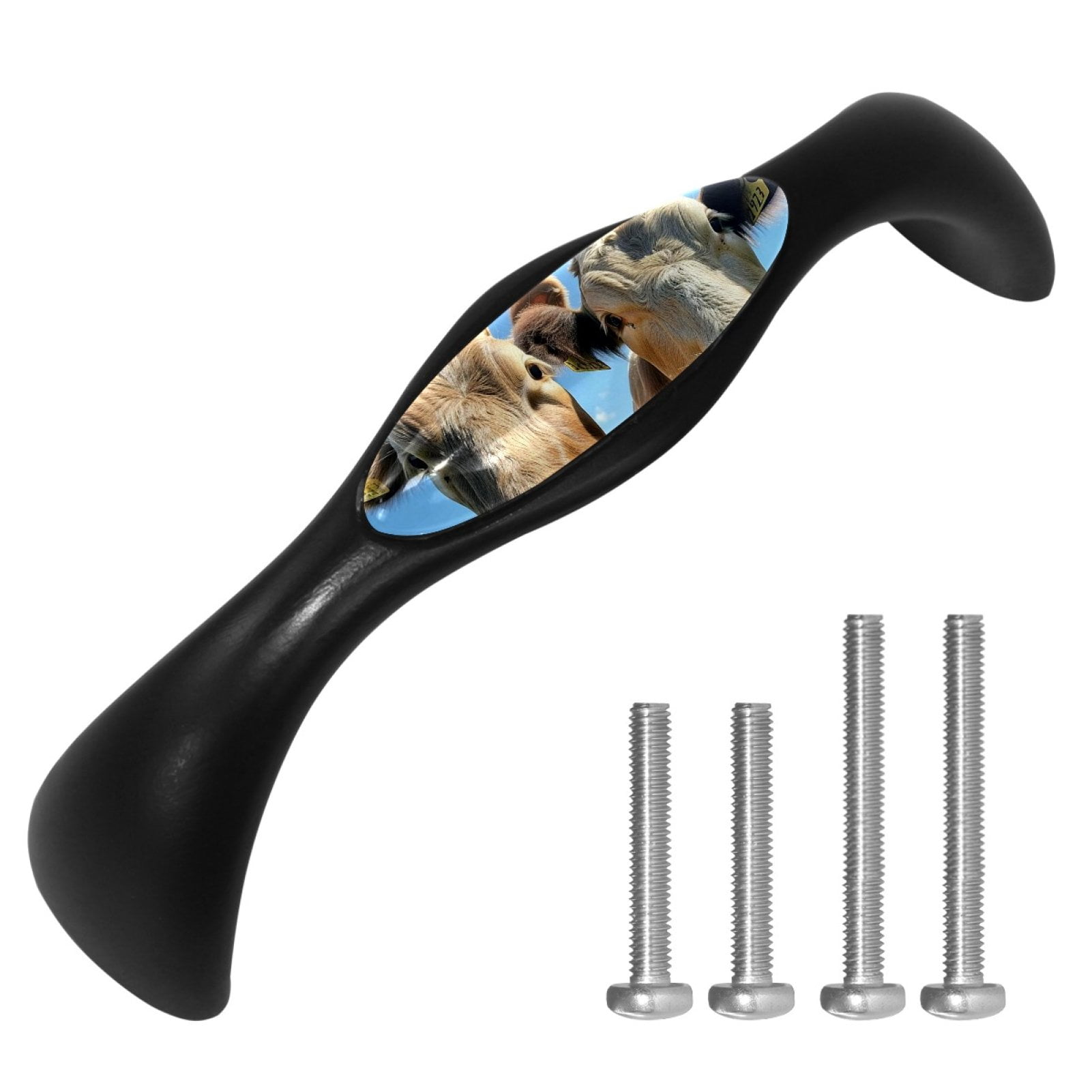 Animal Cows Kitchen Cabinet Pull Knobs Drawer Hardware Handles for Door ...