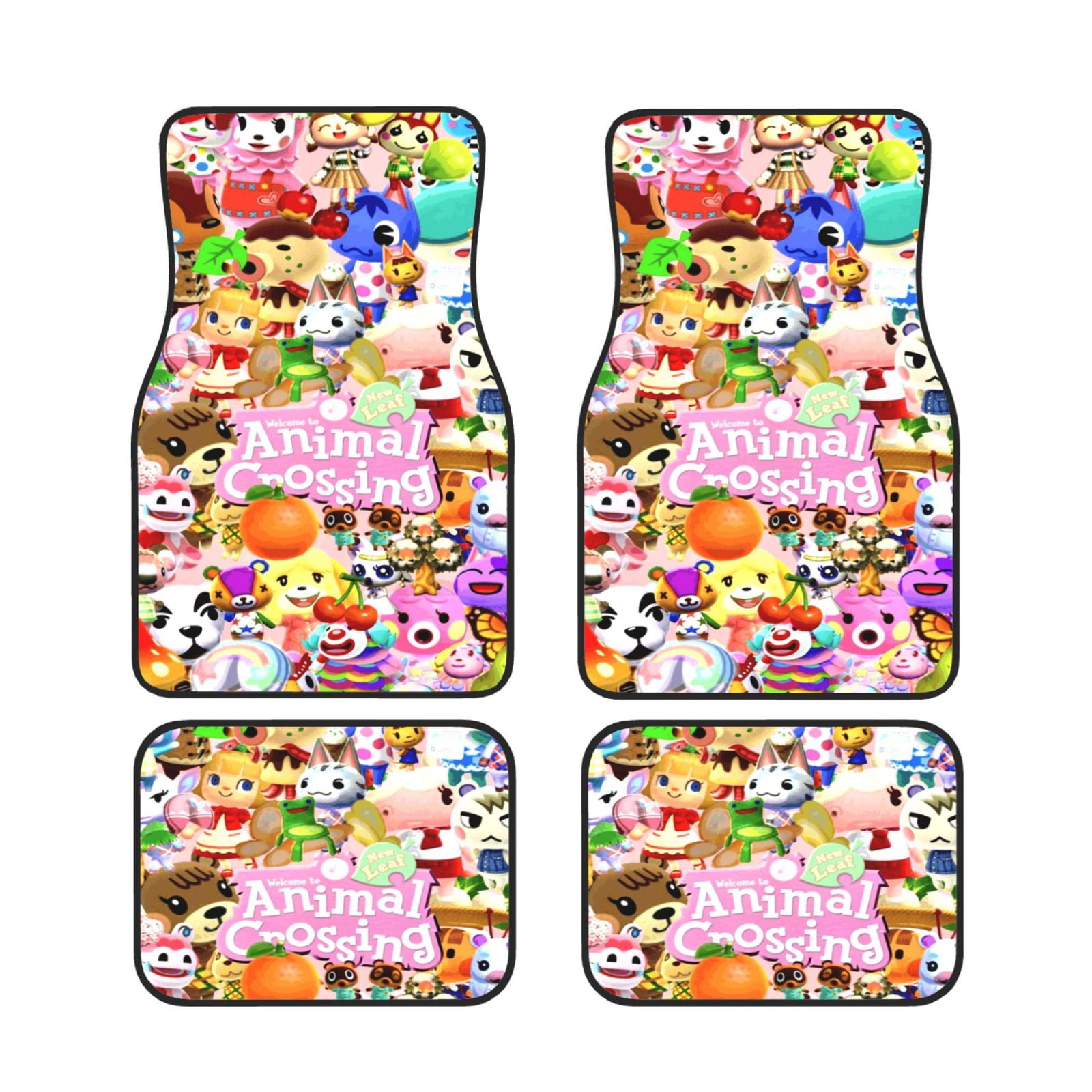 Animal Cros-,sing Floor Mats for Cars Anime Car Floor Mats Set of 4 ...
