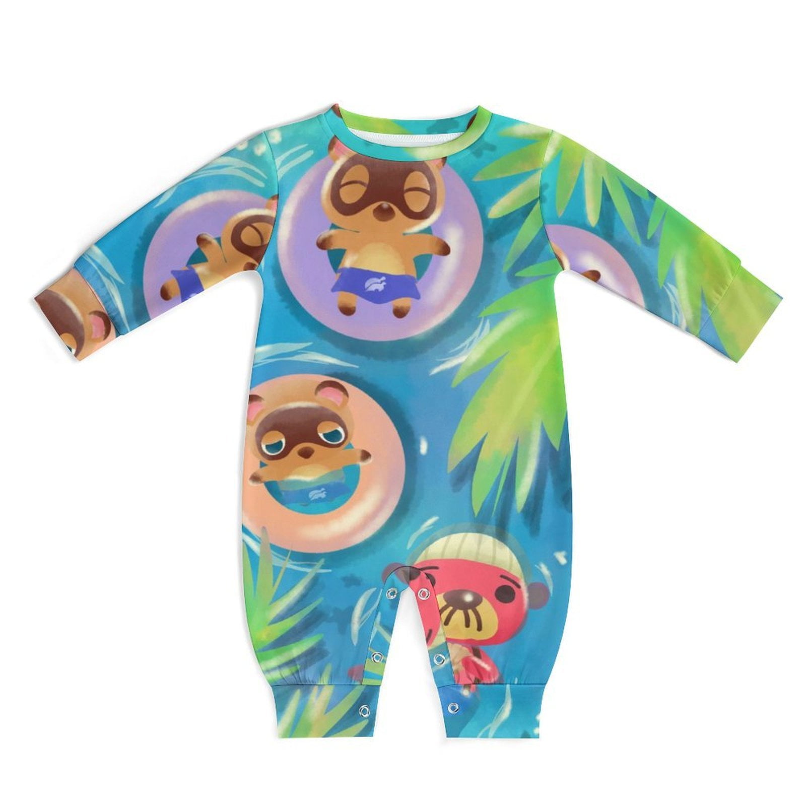 Animal Cros-,sing Newborn Baby Romper Clothing Infant Long Sleeve ...