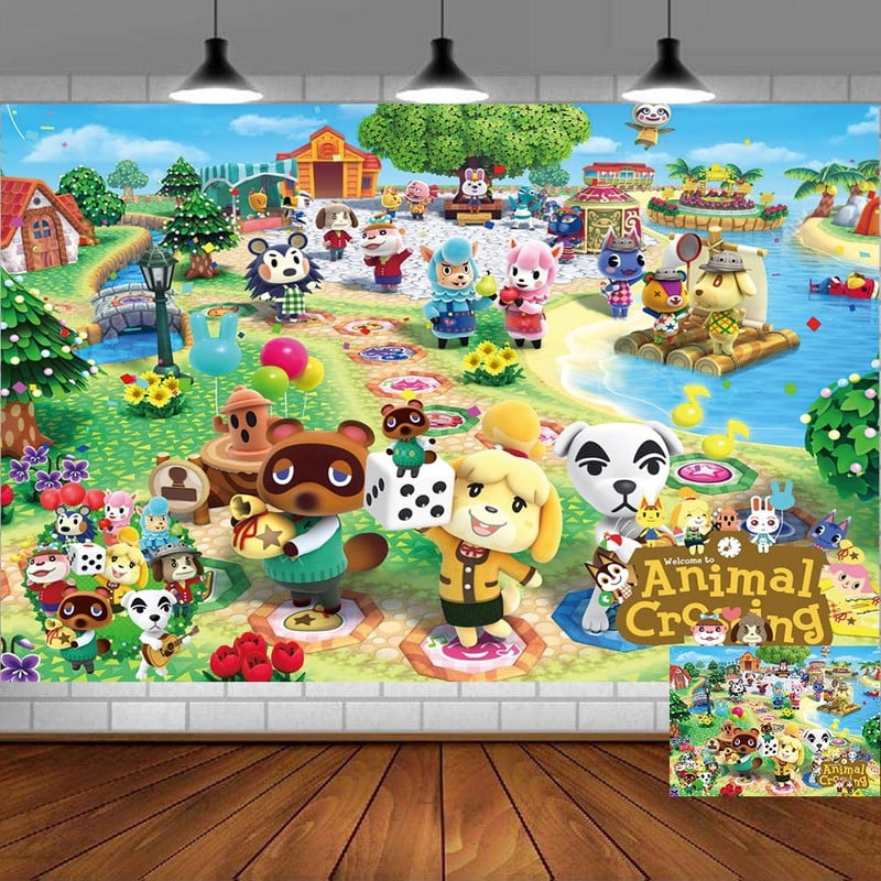 Animal Crossing Backdrop Banner Party Supplies Poster Movie Theme ...