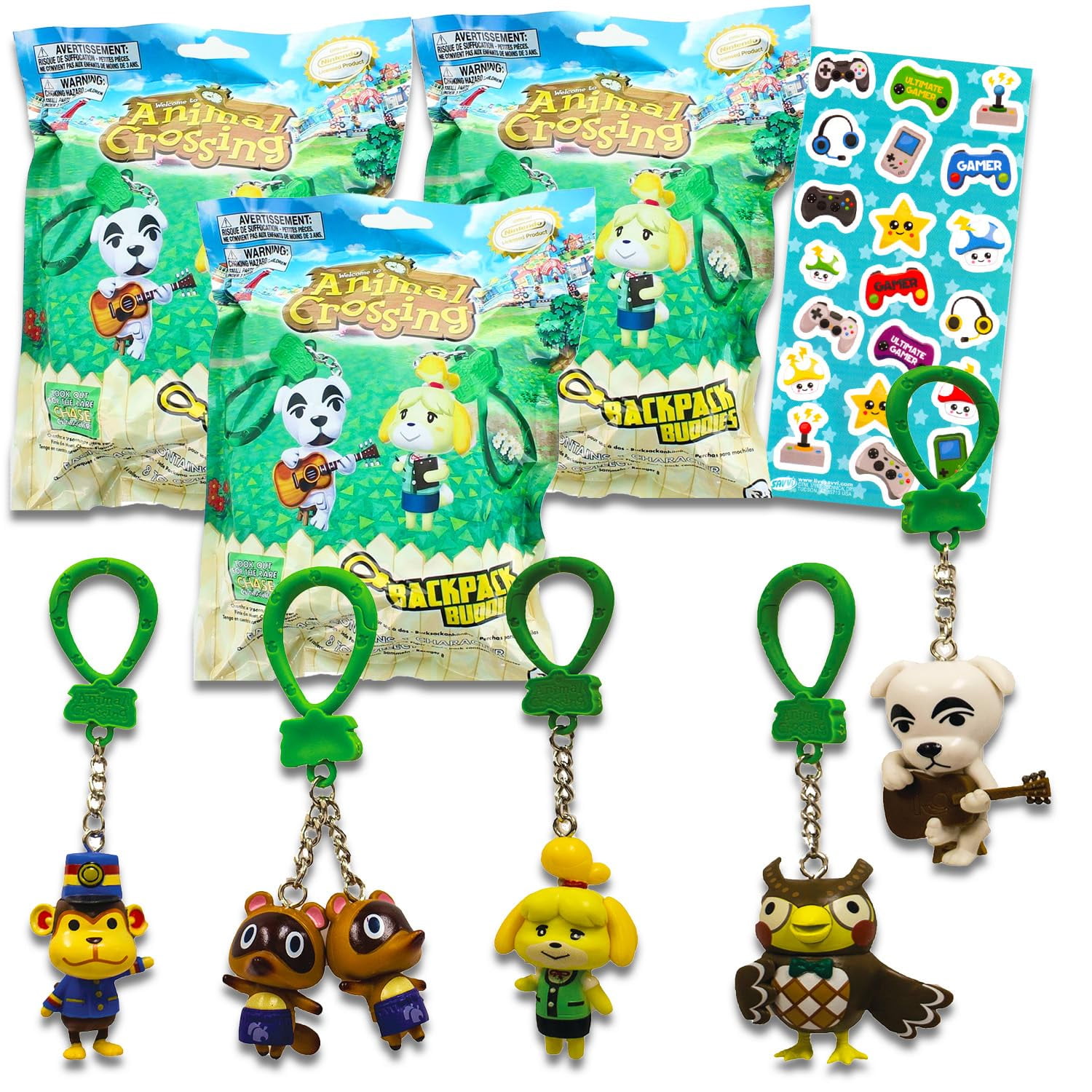 Animal Crossing Blind Bag DHF10 Party Favors 3 Pack - Bundle with 3 ...