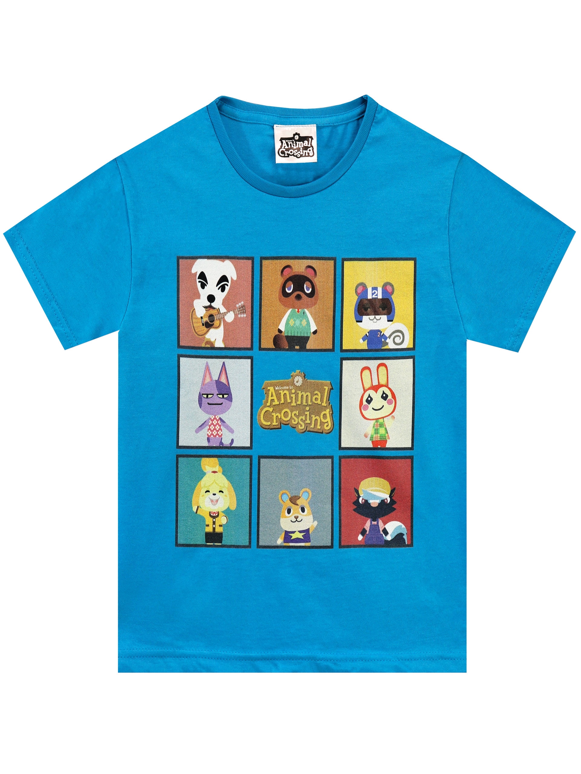 Animal Crossing Boys T-Shirt Blue Sizes 4-12 - Walmart.com